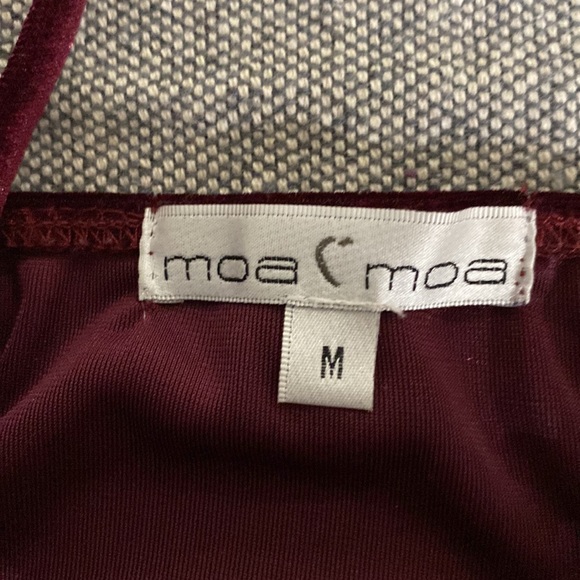 Moa Moa | Tops | Hp Like New Moa Moa M Beautiful Crushed Burgundy ...